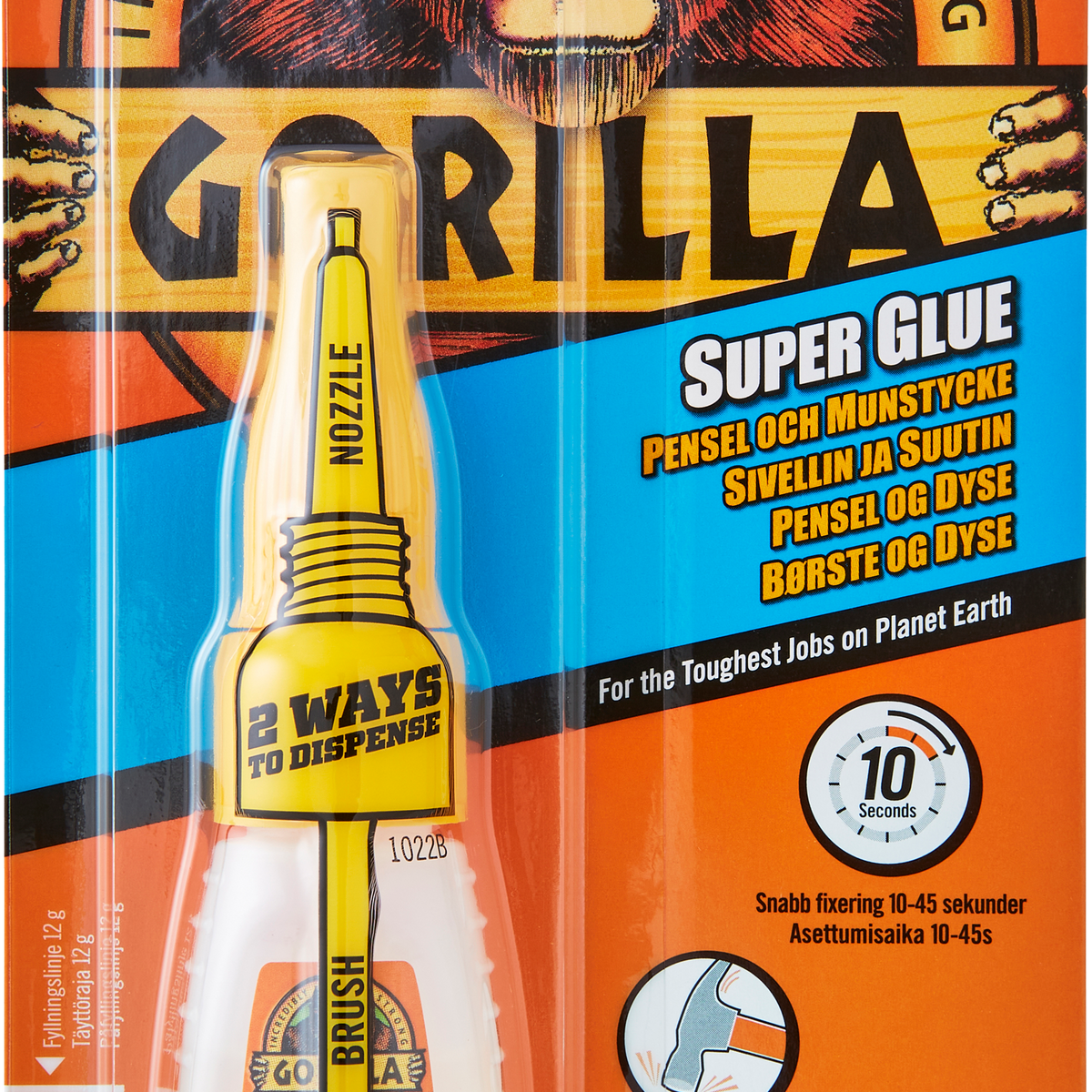 Gorilla Superlim Pensel och munstycke 12g – SEAB AB